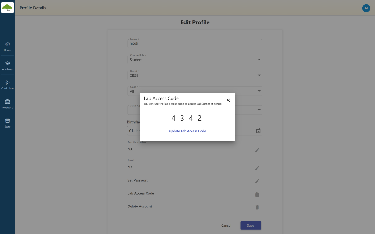 What is Lab Access Code? – NextOS Help Center