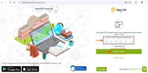 How can a student log in to their account using the “Login with OTP ...