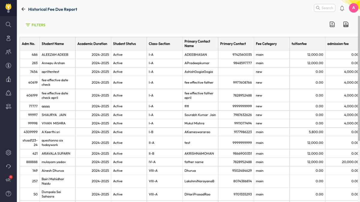 How can I download a historical fee due report, and how is it helpful ...