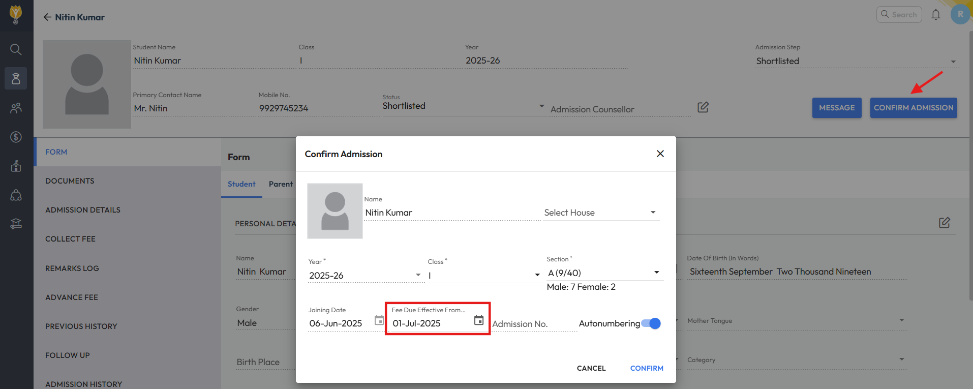 What does the ‘Fee Due Effective From Date’ mean, and how does it ...